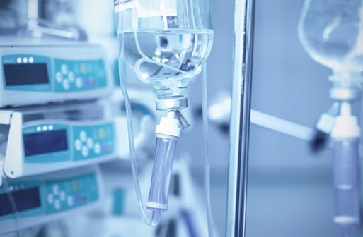 Core temperature change with warmed or cooled IV fluids