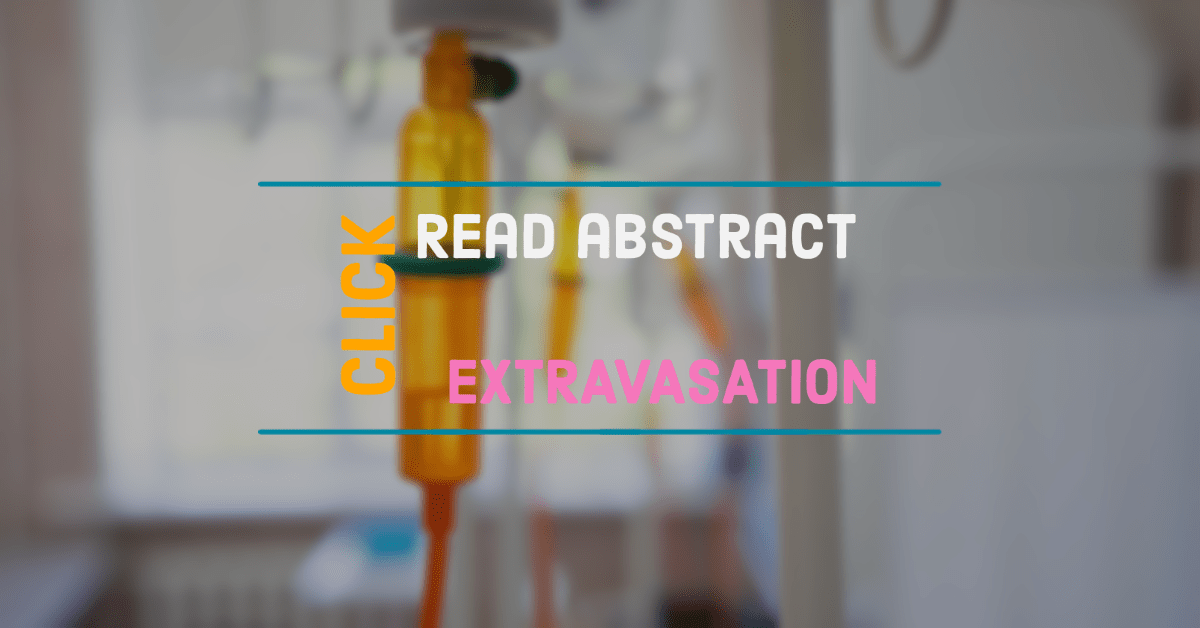 Chemotherapy extravasation injury