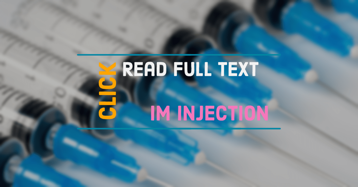 Gas Gangrene Infection Following An Intramuscular Injection - Full Text
