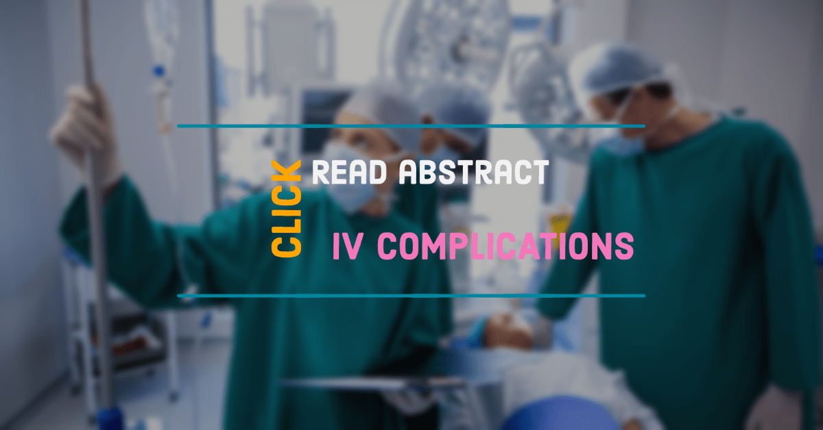 Predicting Peripheral Intravenous Cannula-induced Complications